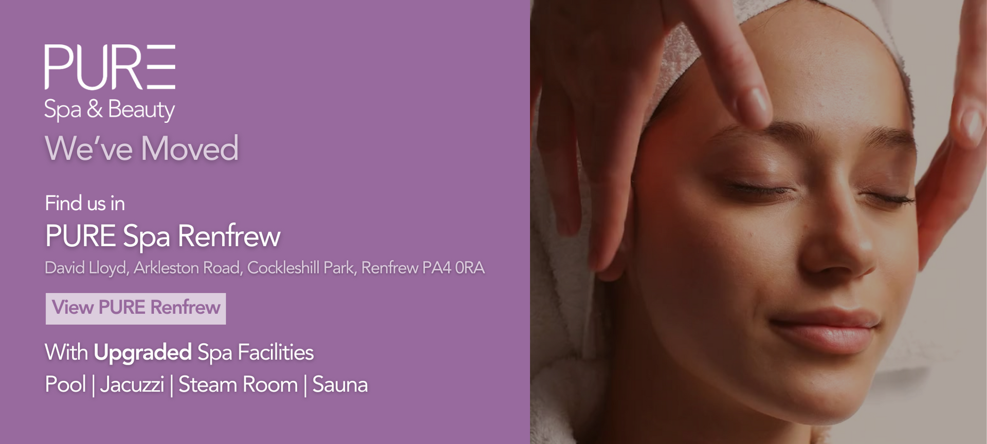 Beauty Spa in Silverburn, Glasgow - Pure Spa & Beauty – PURE Spa UK